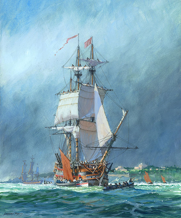 HMS Tenacious at Falmouth - Geoffrey Huband – Art Marine