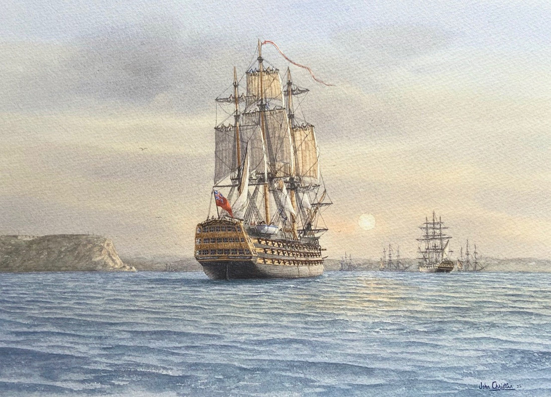 Queen Charlotte off Berry Head - John Christian – Art Marine