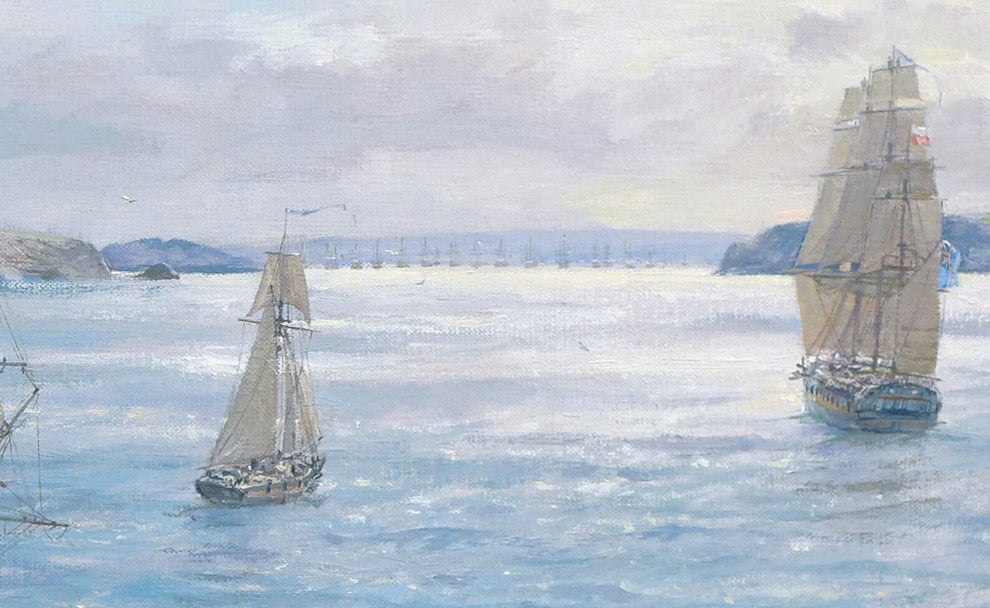 Geoff Hunt painting - Morning Reconnaissance – Art Marine